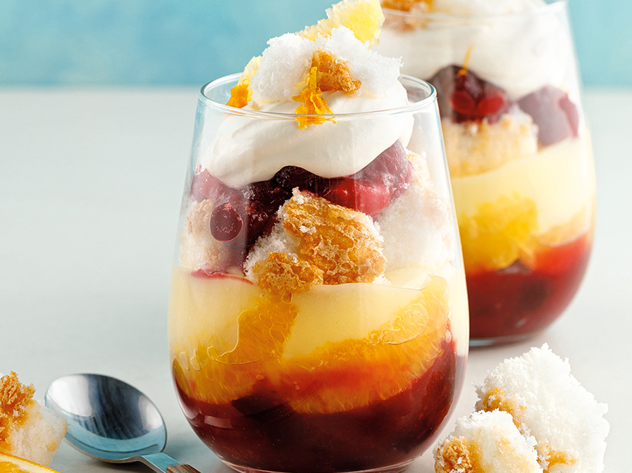 Recette Mini-bagatelles orange et canneberges