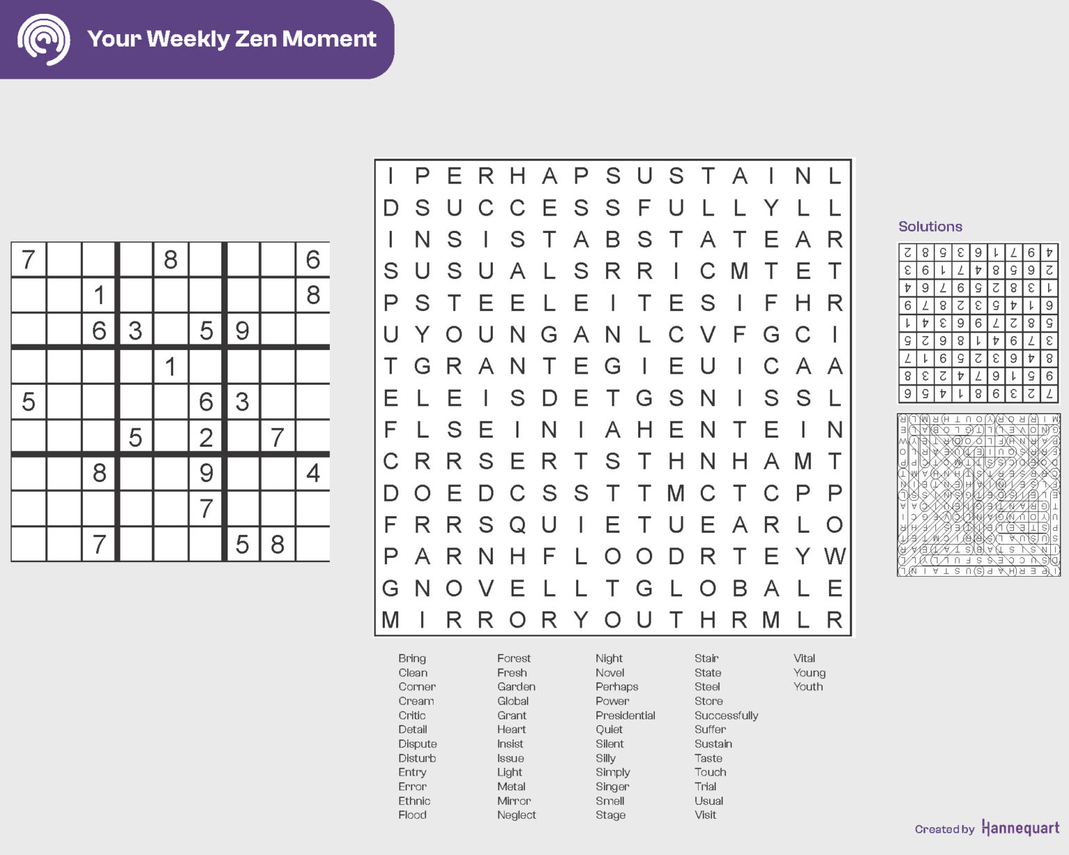 Sudoku & Word Search Duo | December 22nd, 2025 - raddar